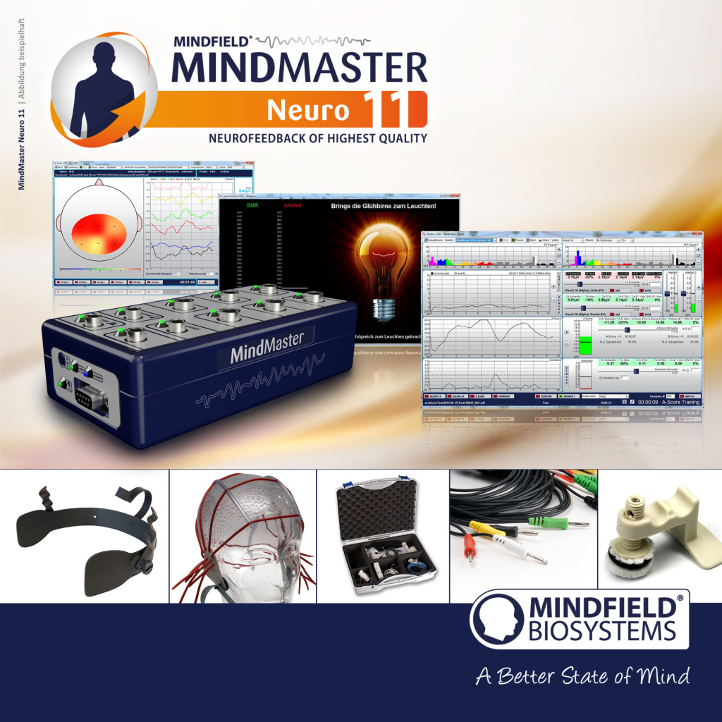 MindMaster Neurofeedback-Geräte | 2-13 Kanäle ab €1.990 | Mindfield