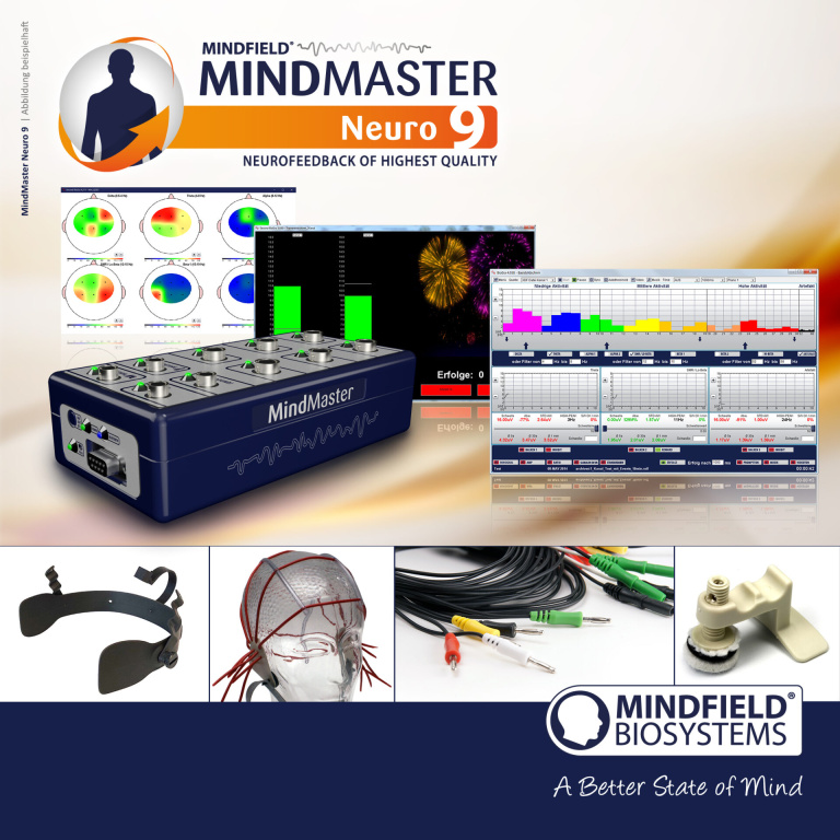 MindMaster Neurofeedback-Geräte | 2-13 Kanäle ab €1.990 | Mindfield